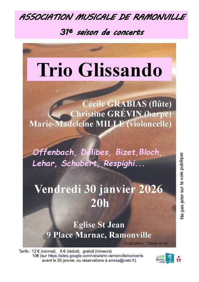 Concert du trio Glissando - Communauté d'agglomération du Sicoval